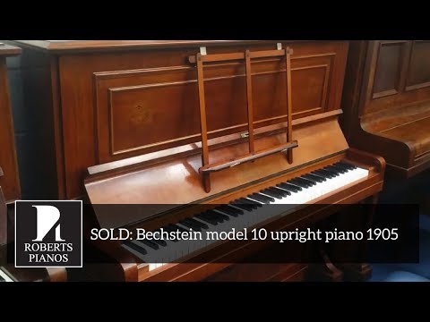 SOLD: Bechstein model 10 upright piano 1905