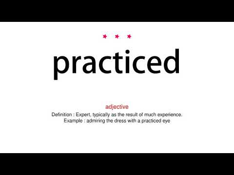 How to pronounce practiced - Vocab Today