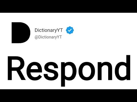 Respond Meaning in English
