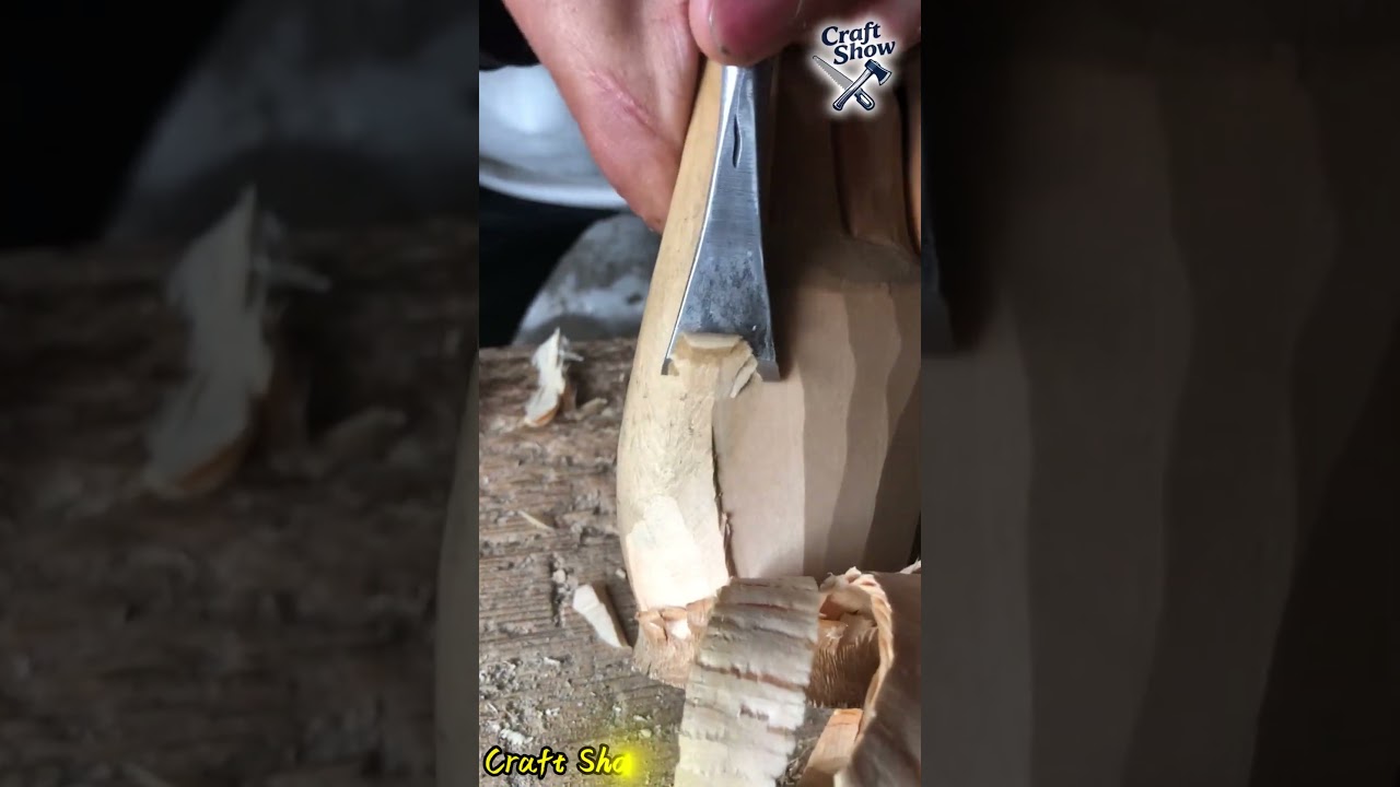 This hand carved wooden hand is so realistic!#process #engraving#carpenter