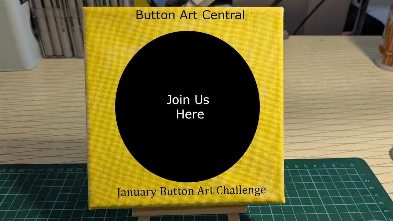 The January Button Art Central Challenge Come join the fun #ButtonArt #Buttons365  #MrSquiggle