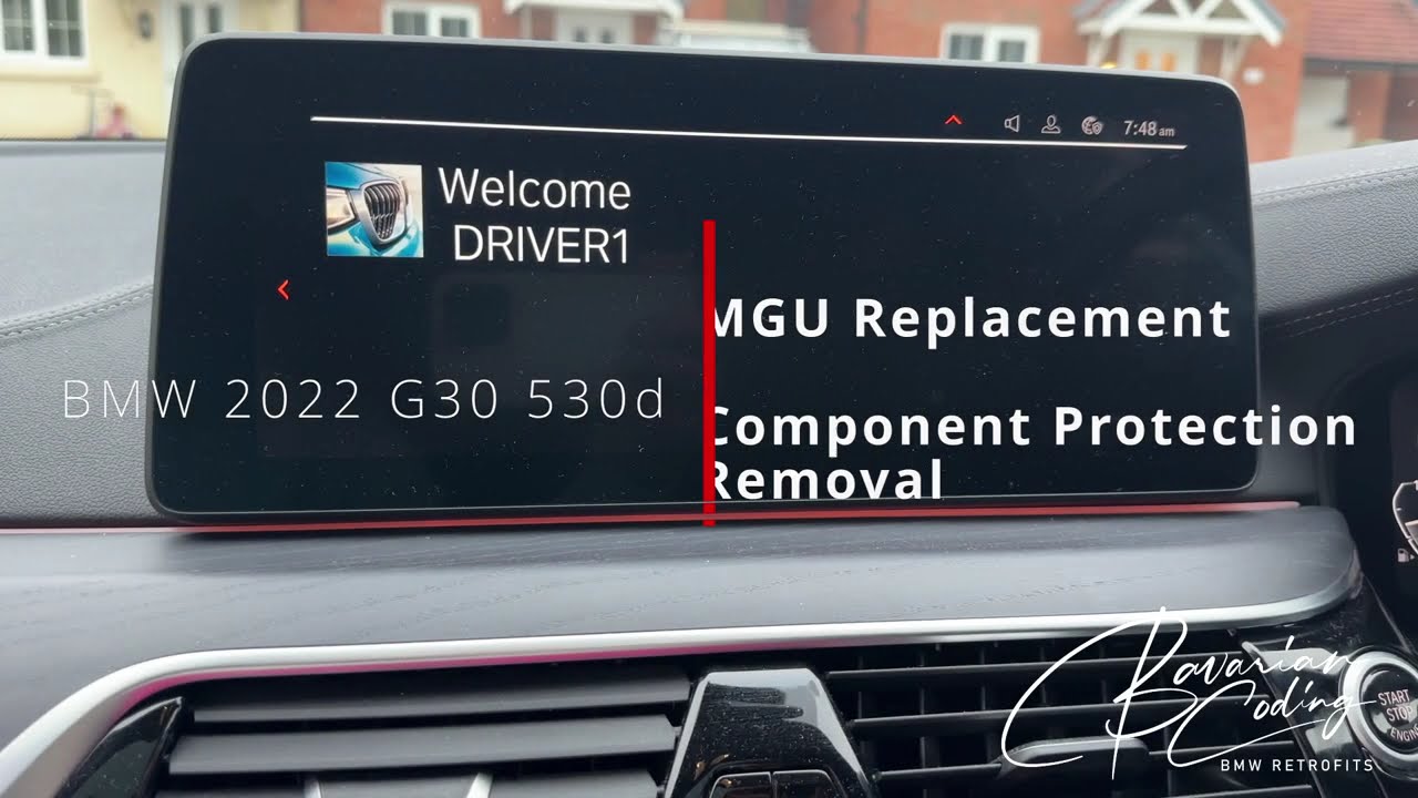 BMW 2022 G30 530d - MGU Replacement / Component Protection Removal