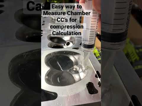Measure Head Chamber CC’s for compression calculations.