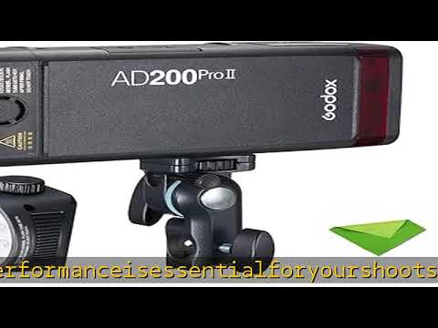 GODOX AD200 Pro II AD200ProII 200Ws 2.4G TTL Flash Strobe, 500 Full Power Flashes, Recycle Time App