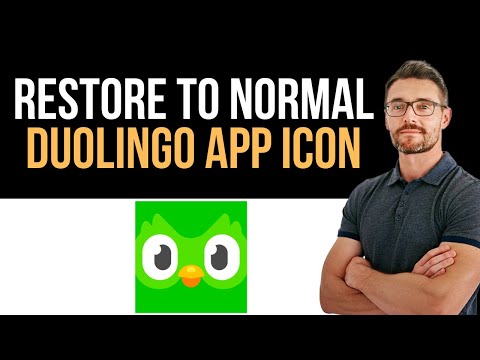 ✅ Duolingo app icon OLD - how to restore to normal? (Full Guide)