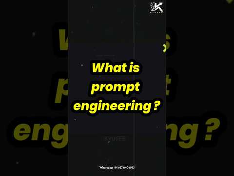 What is prompt engineering ? | KYUSEE | Tamil | Artificial intelligence