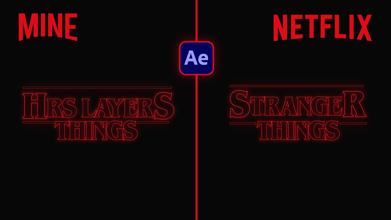 How I Made Stranger Things Animation Title | Episode 01 | Intro Breakdown | After Effects Tutorial