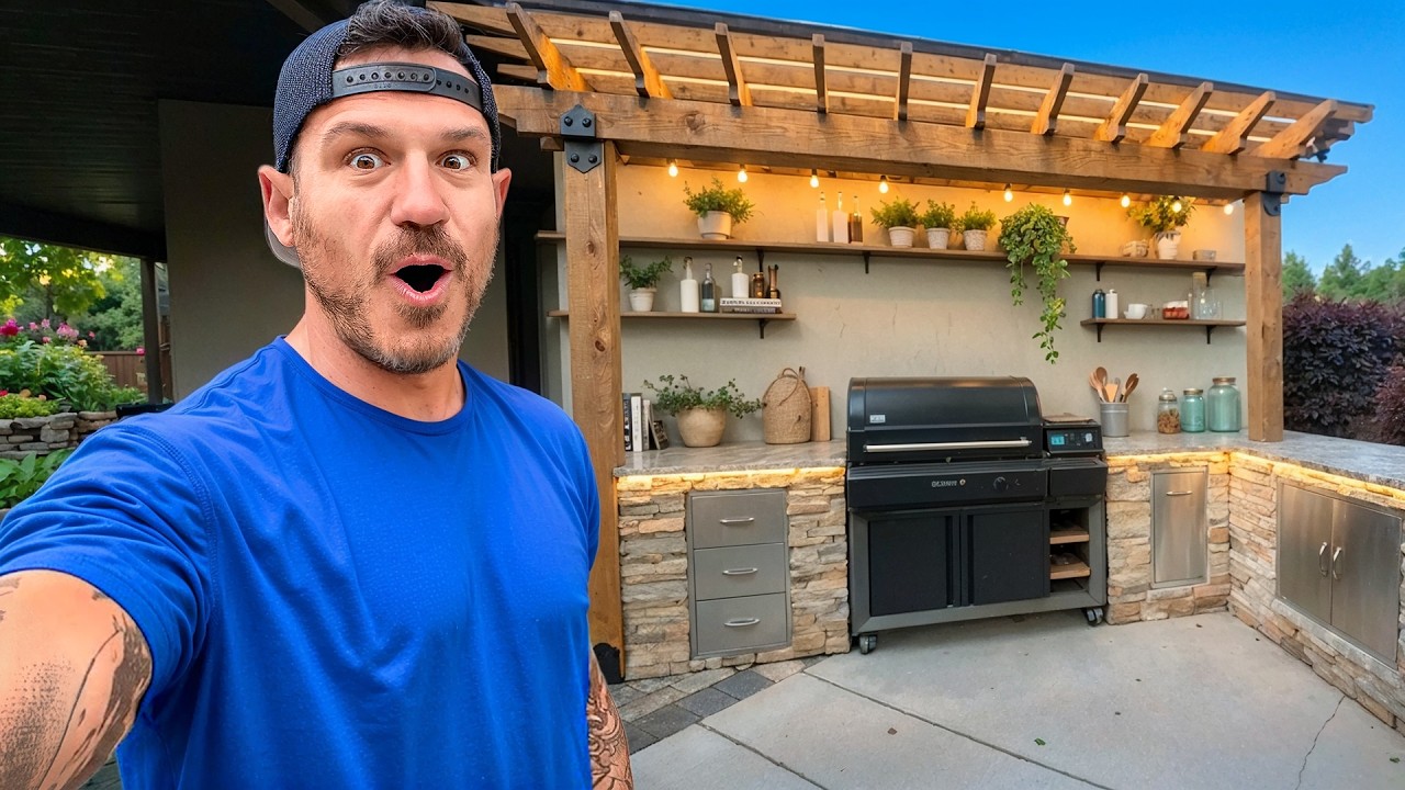 I Built a Luxury $20,000 Outdoor Kitchen