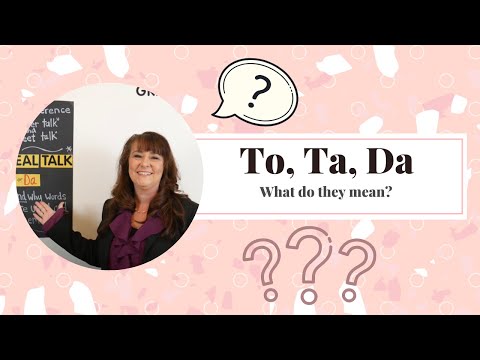 English With Kim- To,Ta,Da?What do they Mean?