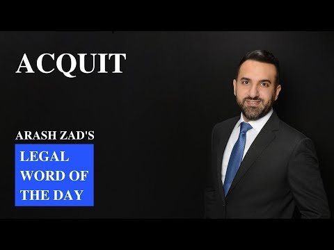 What is Acquit - Legal Word of the Day