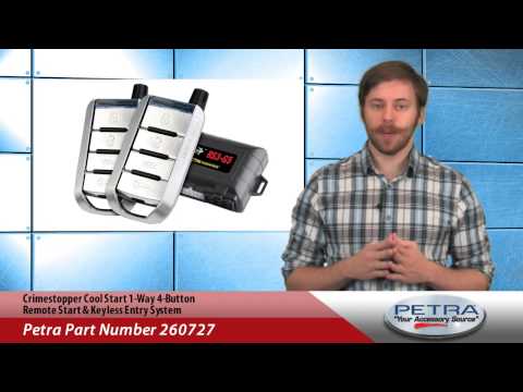 Crimestopper Cool Start 1-Way 4-Button Remote Start & Keyless Entry System