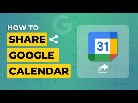 How to Share Google Calendar