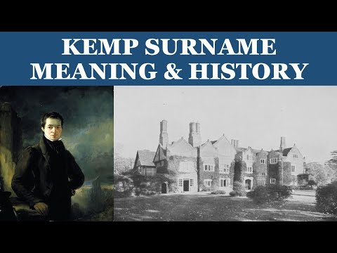 Kemp Surname History