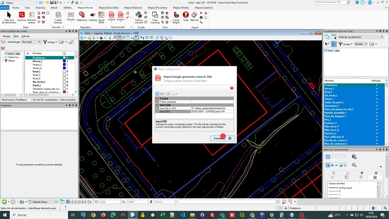 Mapia Connect tools | Home | Import Geometry (coord. list)