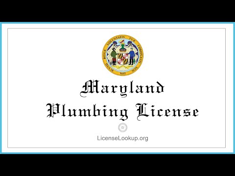 Maryland Plumbing License - What You need to get started #license #Maryland