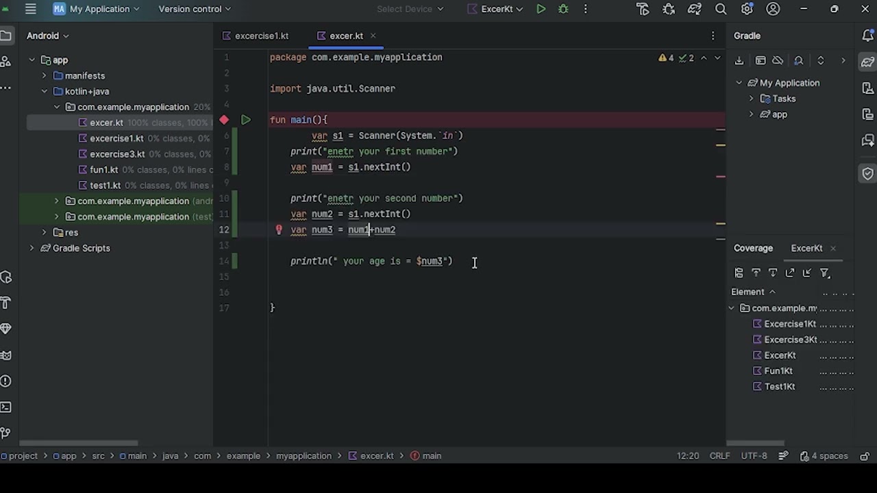 How to Get User Input in Android Studio (Kotlin Tutorial for Beginners)