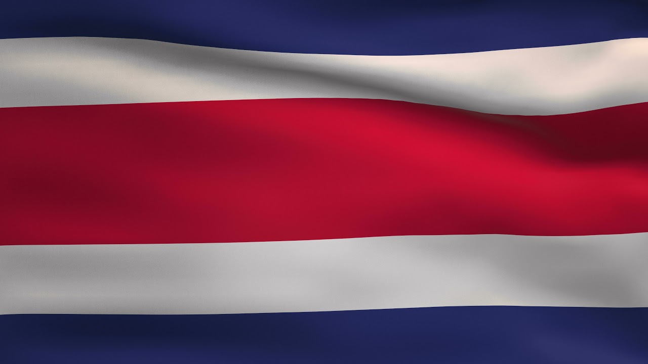 Costa Rica Country Flag Animation | 4k | Flags of the World
