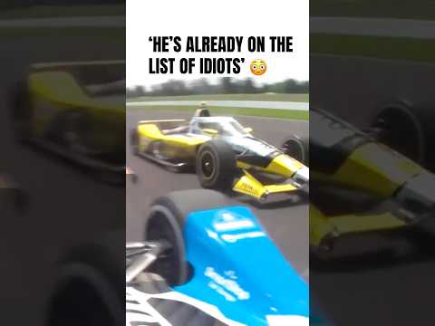 That wasn't very nice 🤬 #indycar #indy500