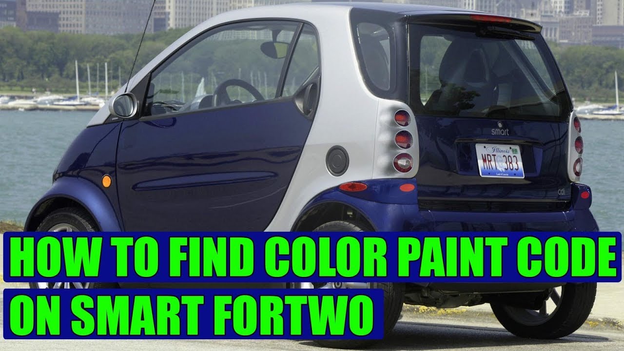 TUTORIAL: How to find color code on Smart Fortwo in 2 steps