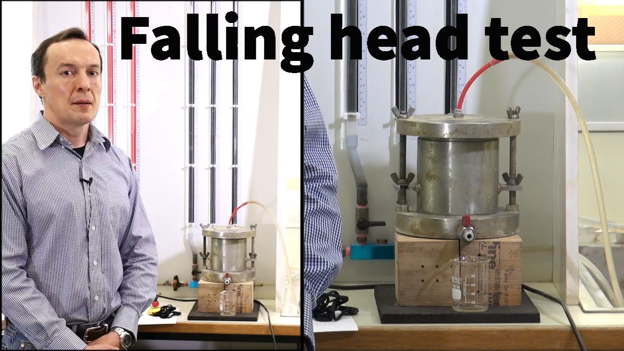 Falling Head Permeability Test | Procedure and Data Analysis #education #experiment