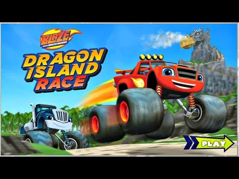 Nick Jr. l Blaze Dragon Island Race - Full Gameplay