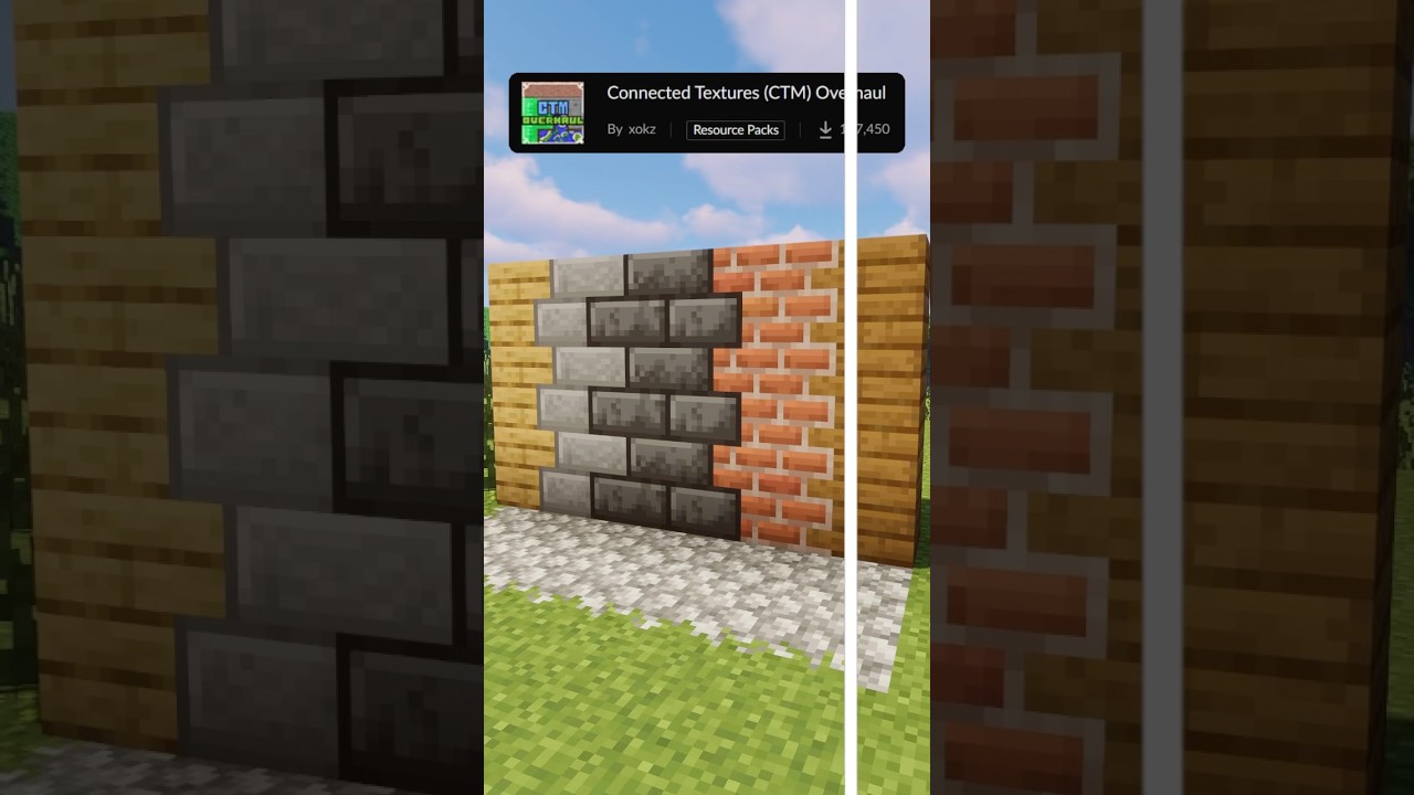 ✨Connected Texture Pack Minecraft (Part 16) #minecraft #textures #resources #mods #shaders #games