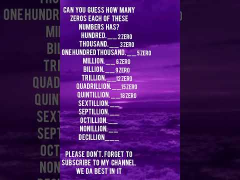 CAN YOU GUESS HOW MANY ZEROS EACH OF THESE NUMBERS HAS? #vocabulary