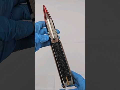 30mm PGU-14 Depleted Uranium Ammo GAU-8 Avenger A-10 Warthog Gatling Gun #military #bullet #airforce
