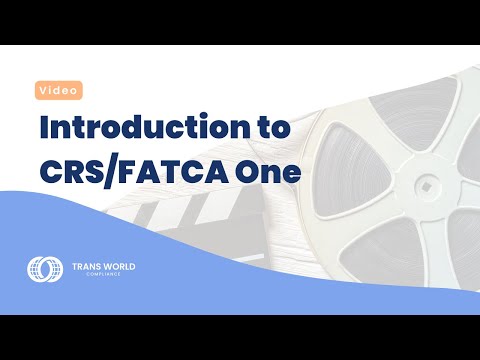 Introduction to CRS/FATCA One