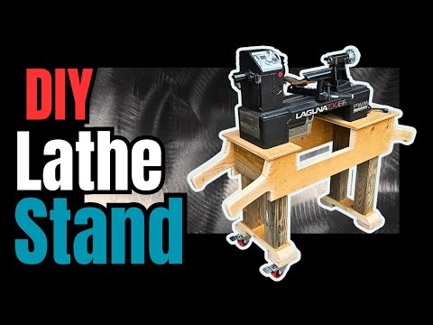 Easy Build Lathe Stand with Dual Locking Casters #woodworking #howto #tools Ep. #96