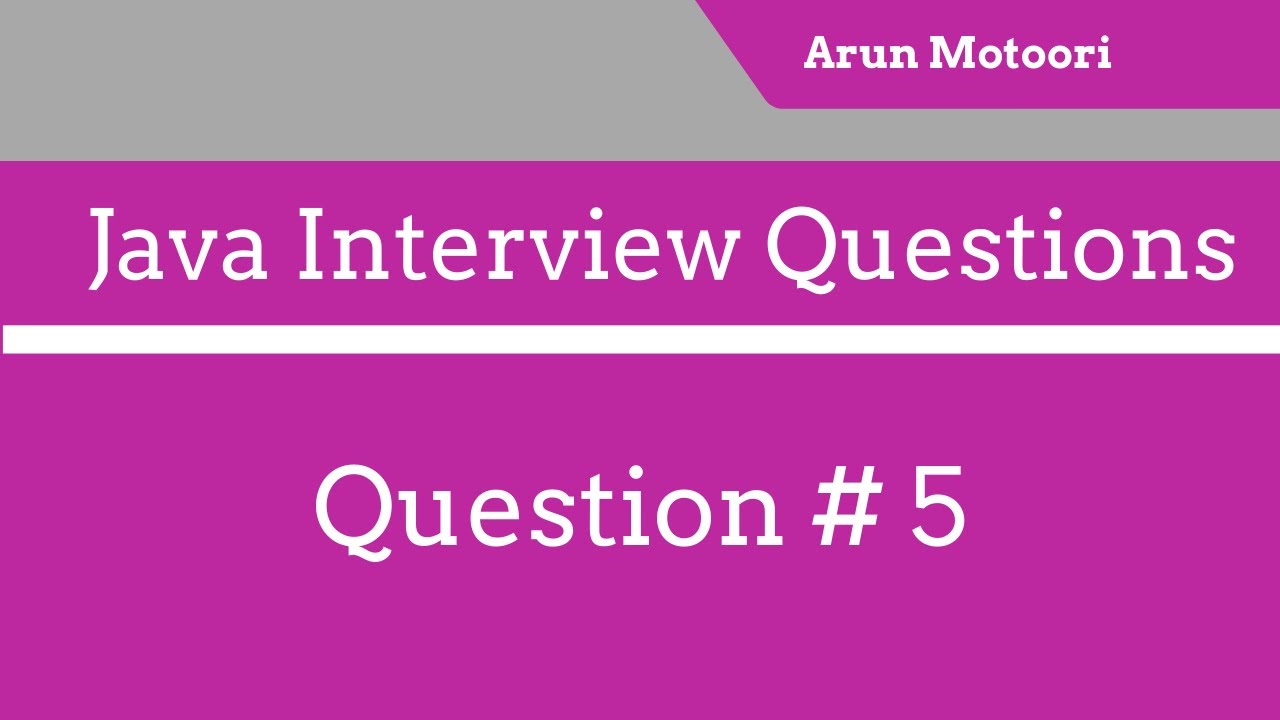 Java Interview Questions #5 - Write a Java Program to print the command line arguments?
