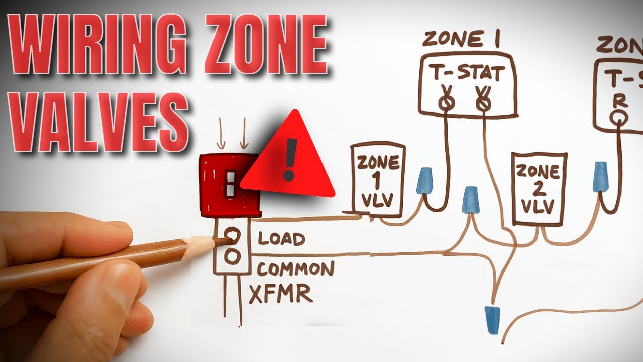 How a 4-Wire Zone Valve Works (Wiring Diagram for Beginners)