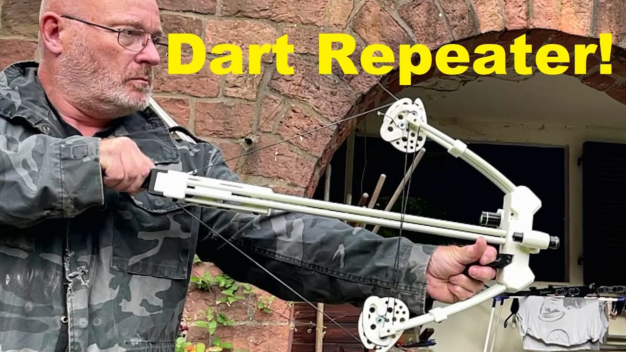 3D Printed Mini Pump Action Compound Bow!