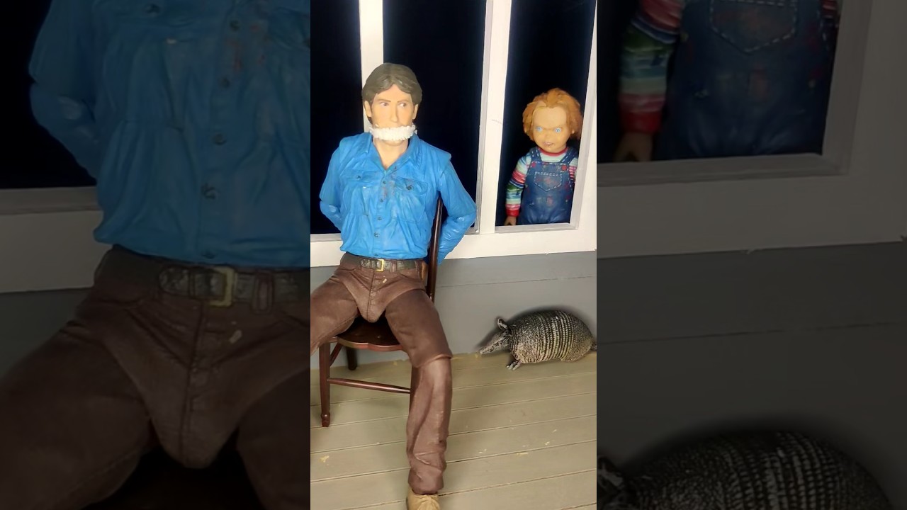 Scary neca Chucky setup for you