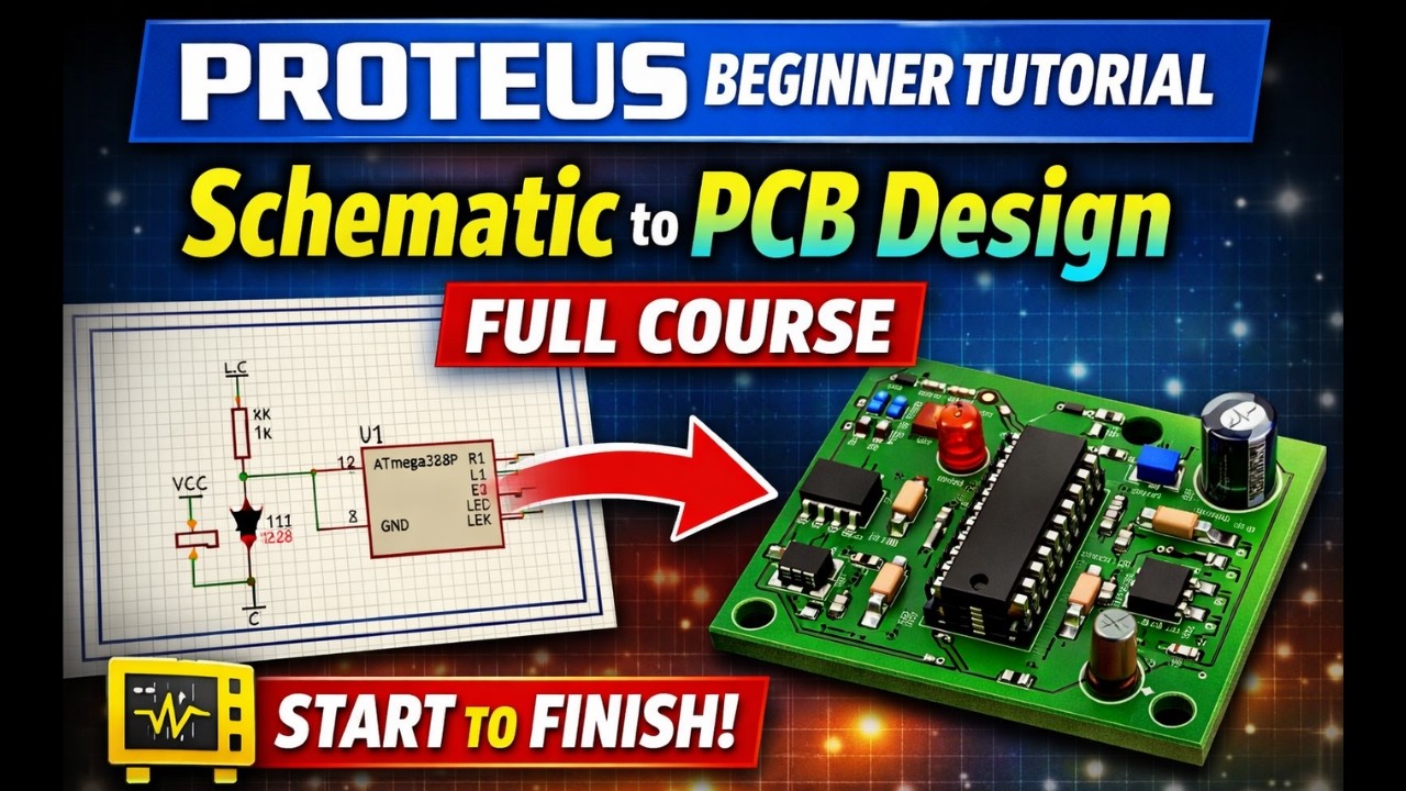 Complete Proteus Tutorial for Beginner Electrical Engineers | Step by step instructions