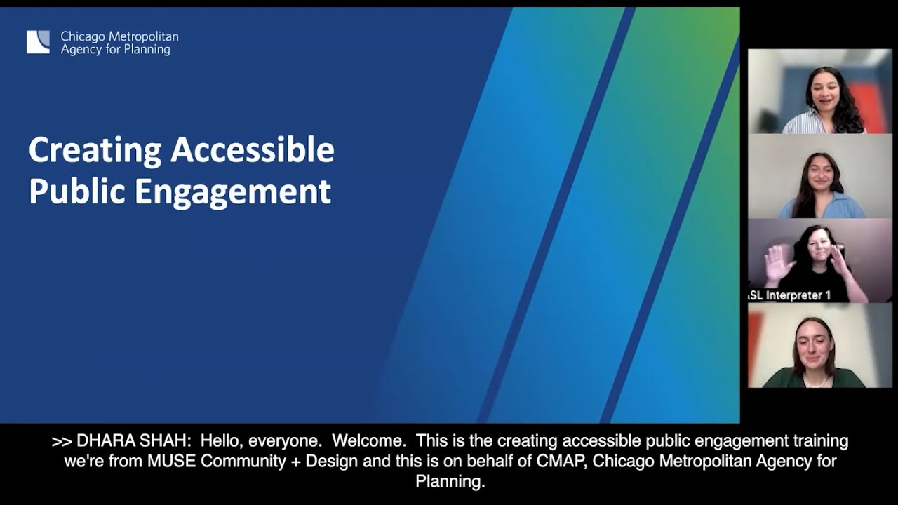 CMAP Accessible Engagement Training