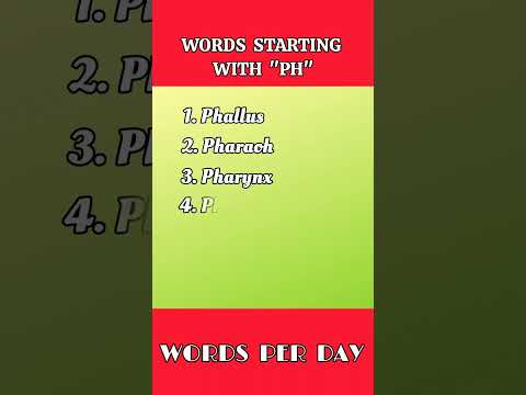Vocabulary Words starting with "PH" #englishlearners #englishlearning #youtubeshorts