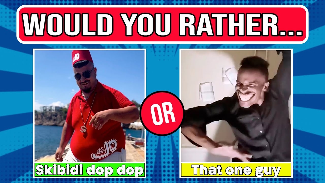 Would You Rather Meme Song Edition | M3gan Dance or Wednesday Dance? Skibidi dop or That One Guy?