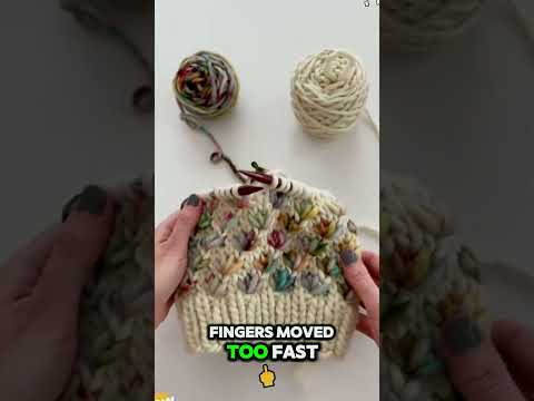 watch this amazing grandmother's knitting skills#shorts