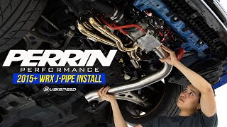 PERRIN Performance J-Pipe with Catalyst - 2015-2021 Subaru WRX | SubiSpeed