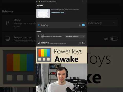 Give your PC a caffeine boost ☕ | #PowerToys Awake #coffee #caffeine #windows #productivity #tips