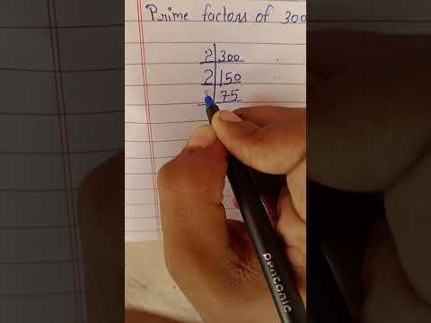 prime factors of 300 #shorts