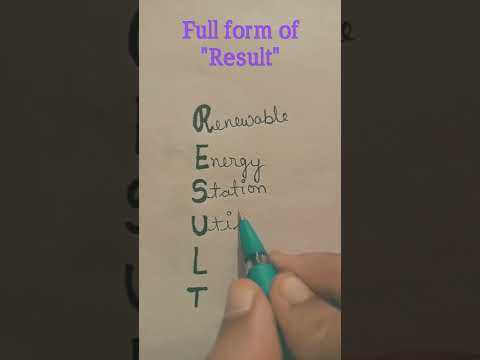 Full form of "Result"...🌹🌹