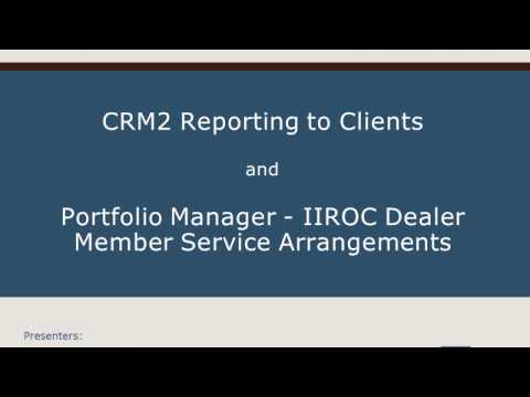Webinar - CRM2 Reporting to Clients and Portfolio Manager