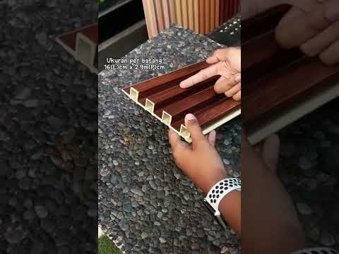 Wall Panel motif kayu ini bikin rumah keliatan minimalis dan yang pasti perawatannya mudah😍