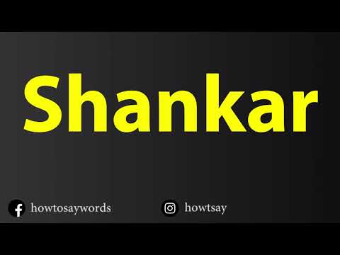 How To Pronounce Shankar
