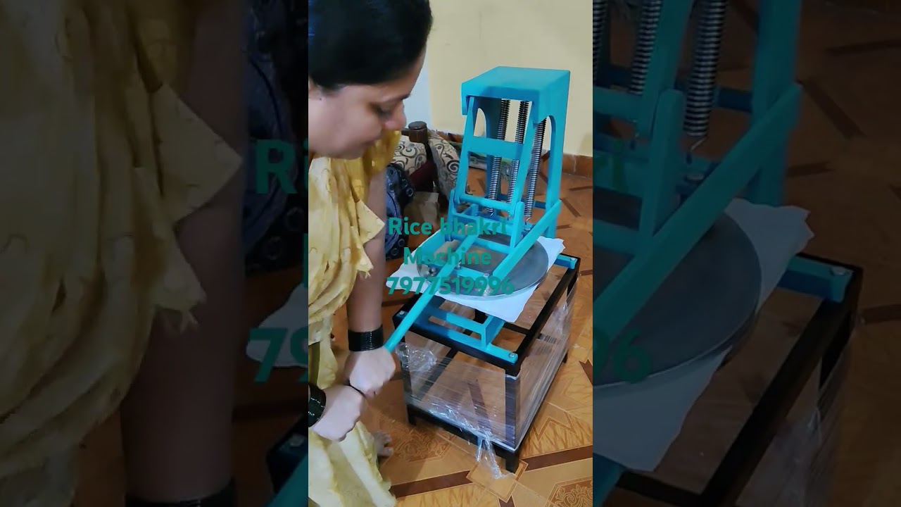Rice bhakri machine hand press.Ansari engineering 7977519996/9011334890