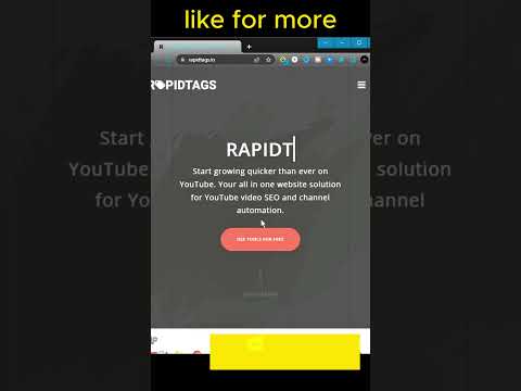 AI Website To Create YouTube Viral Tags | AI YouTube Tags Generator