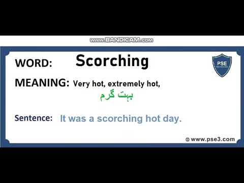 Scorching meaning