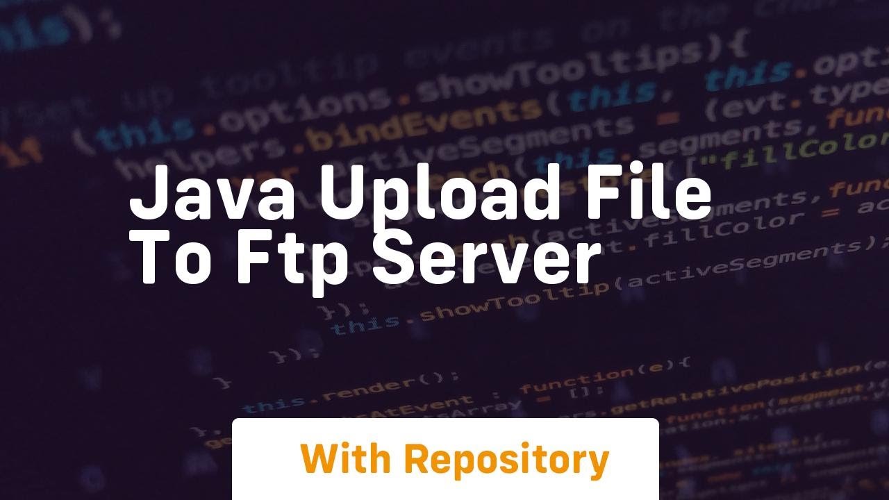 java upload file to ftp server